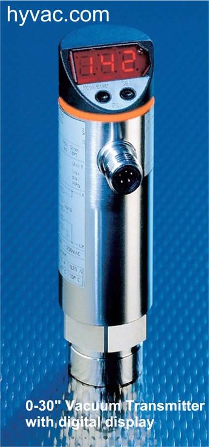 Vacuum Transducers for Digital Acquisition or Programmable Logic Controllers